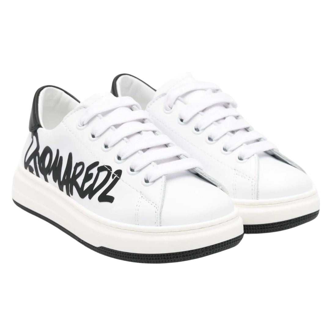 Dsquared Sneaker Ds Logo White – Mio Mondo